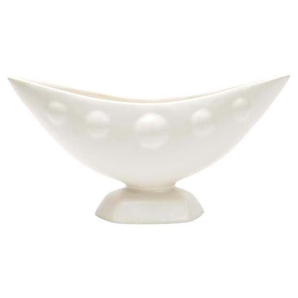 White Ceramic Modernist Mantle Vase By Shorter & Son, England, 1950s ...