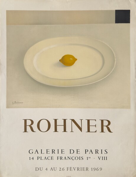 Georges Rohner Lithographic Poster Poster Still Life Expo 1969 Paris ...