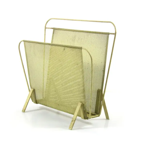 Compact Yellow Mathieu Matégot 1960s Magazine Rack For Artimeta ...