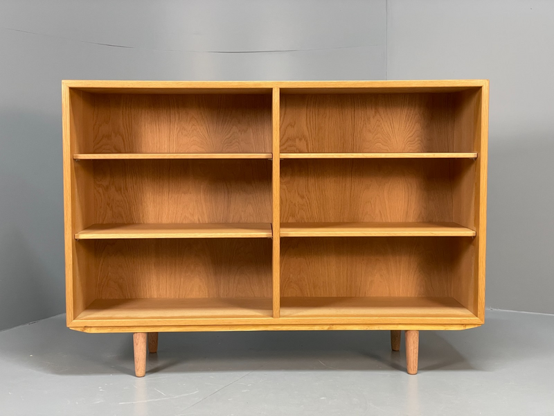 Vintage 1960s Oak Bookcase Adjustable Shelving B Mogensen Design ...