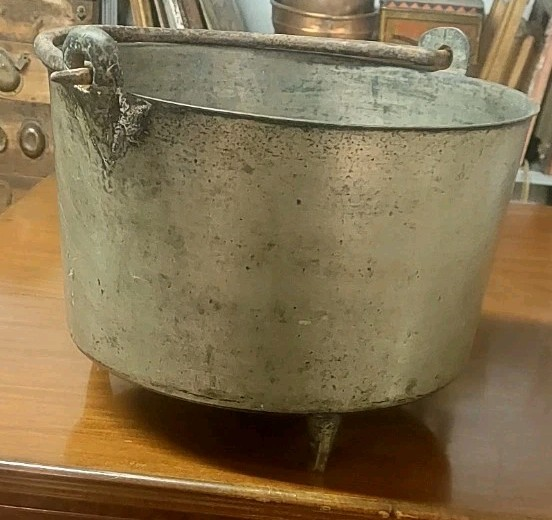 Antique 19th Century Bronze Washing Cauldron Very Heavy | Vinterior