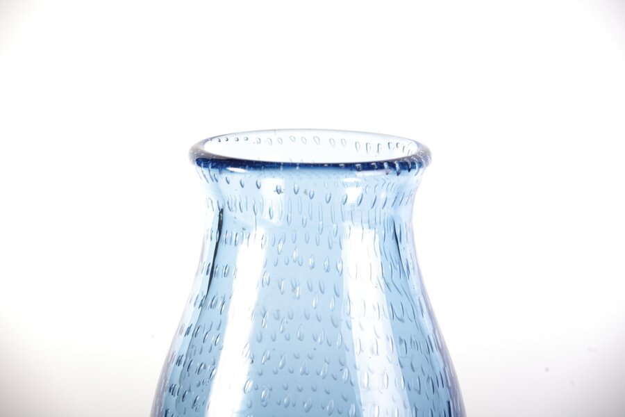 Bubble Glass Vase By Milan Metelak For Sklarny Harrachov, Czech, 1960s ...