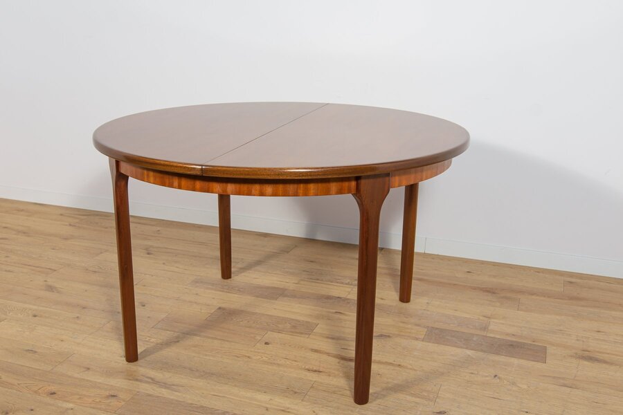 Mid Century Round Extendable Dining Table From McIntosh, United Knigdom ...