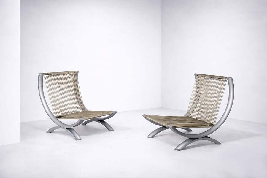Rare Pair Of Low Armchairs Prototype By G. Malacrida & P.Resmini ...