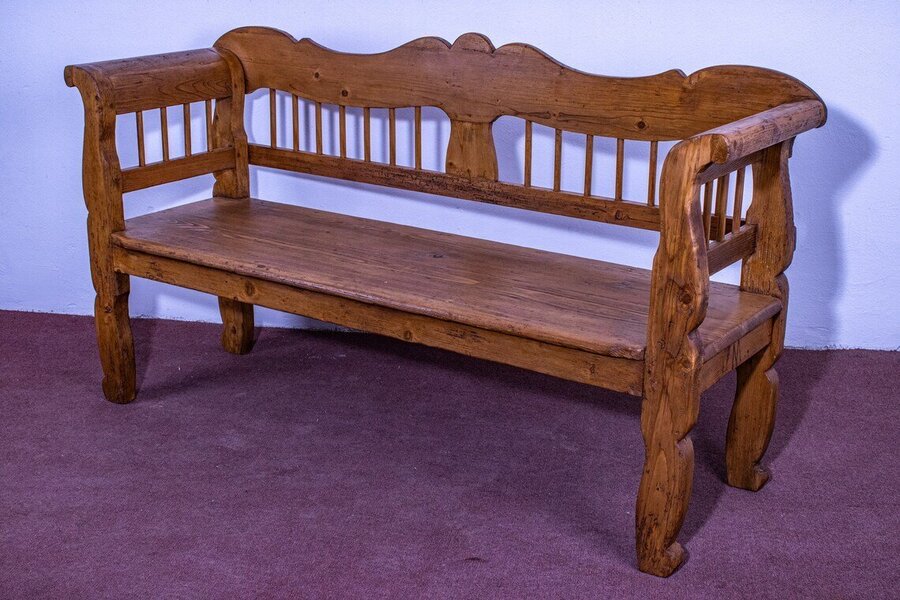 Antique Pine Bench, Early 1900s | Vinterior