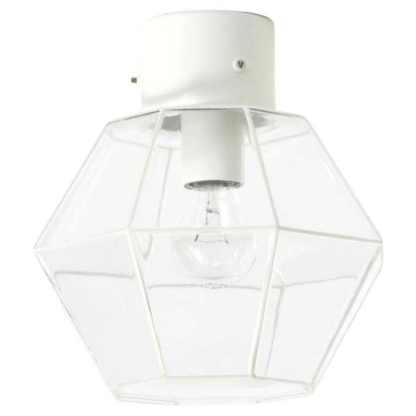 1970s Limburg Glass Ceiling Lamp In Octagon Shape With Its Original ...