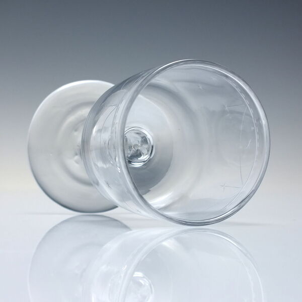 Pair Anglo Irish 18th Century Engraved Wine Glasses C1780 | Vinterior