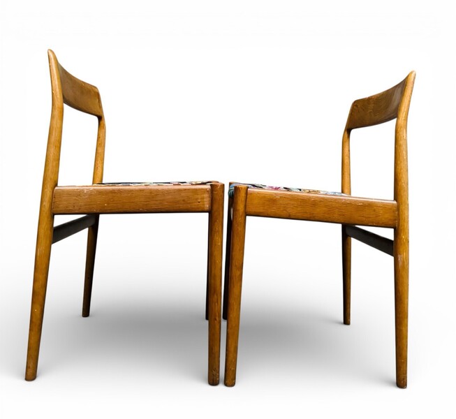 Set Of Four Teak Dalescraft Dining Chairs Moller Style Mid Century ...
