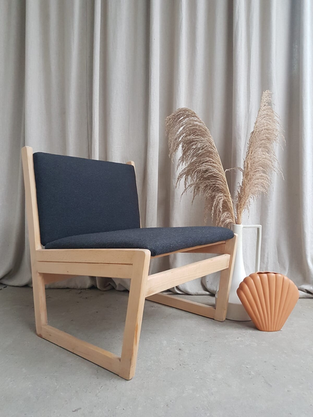 Vtg Mid Century Danish Wool Scandi Chair By Kvetny & Sønners ...