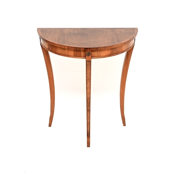 Antique Regency Style Yew Wood Console Table | Vinterior