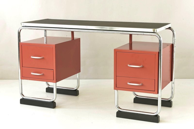 Vintage German Steel Tube Desk, 1950 | Vinterior