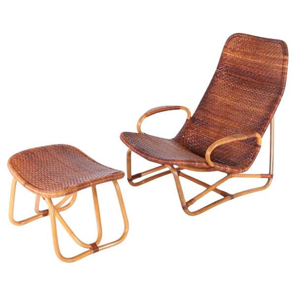 Rattan Lounge Chair By Yuruzu Yamakawa | Vinterior