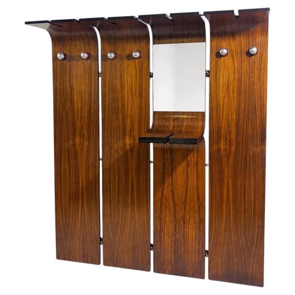Large Coat Hanger With Mirror And Console, Italy, 1960s | Vinterior