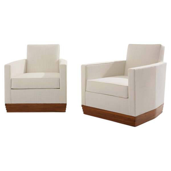 D.I.M. René Joubert & Philippe Petit Pair Of Club Armchairs 1930 ...