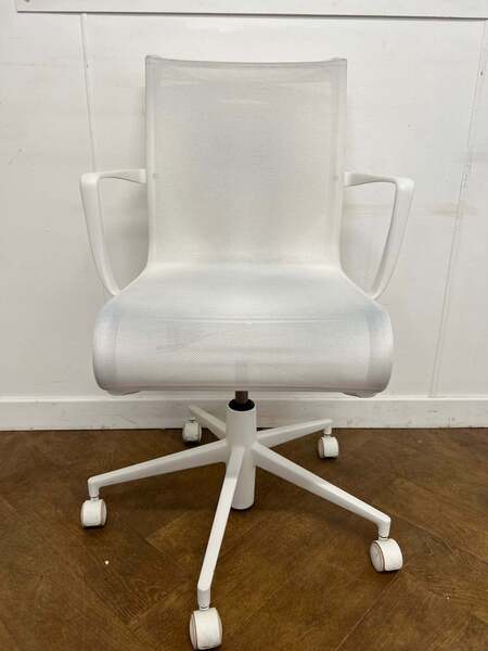 Alias 434 Rollingframe 44 Swivel Chair In White Mesh | Alberto Meda ...