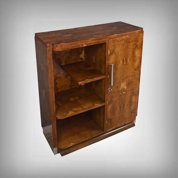 Art Deco Bibus In Elm Burl Veneer – 1940 | Vinterior