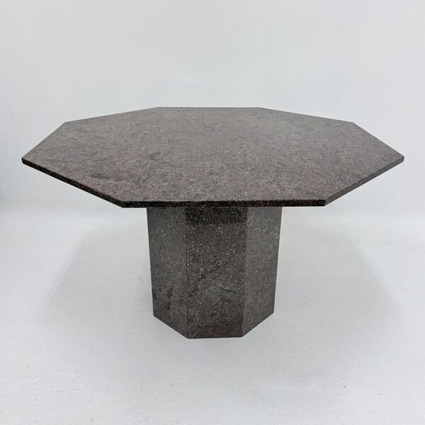 Mid Century Octagonal Granite Dining Table, 1980’s | Vinterior