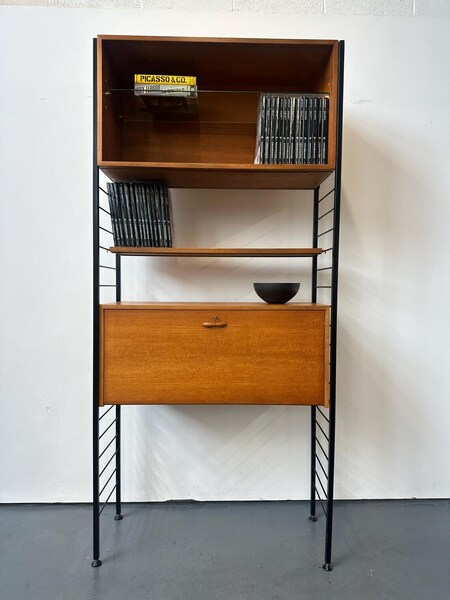 Vintage Ladderax Teak Shelving Bookcase Unit Danish Retro Mid Century ...