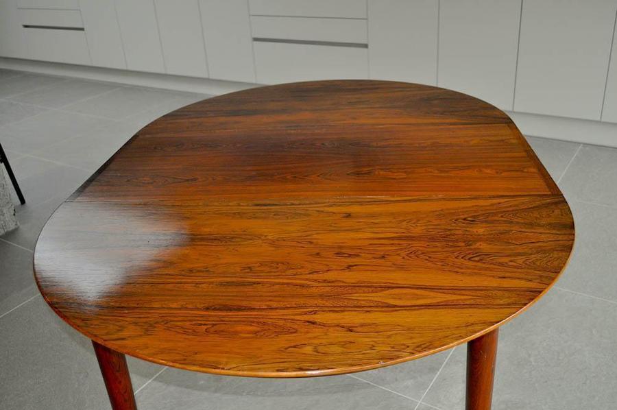 1950s Mid Century Brown Rosewood Rectangle Dining Table | Vinterior