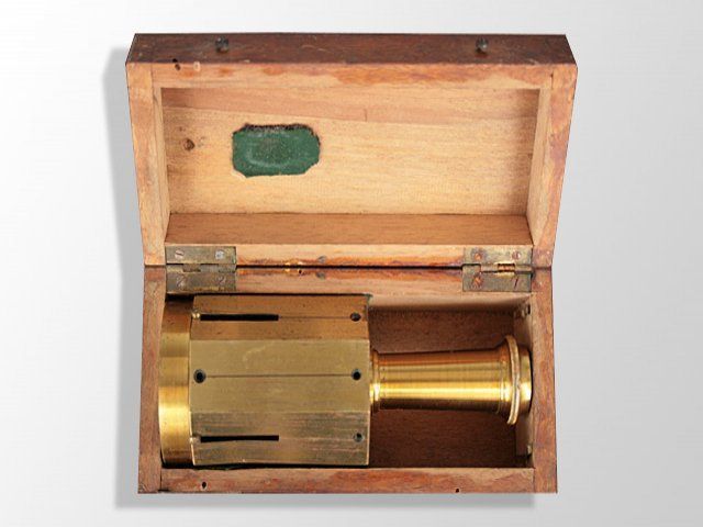 Antique Measuring Instrument To Restore In Box in Brown | Vinterior