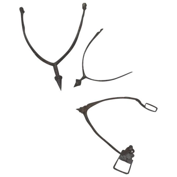 Vintage Accessories | Iron Medieval Spurs, Black | Vinterior