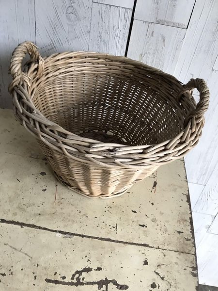 Set of 3 1960s Vintage Brown Rattan Storage Baskets | Vinterior