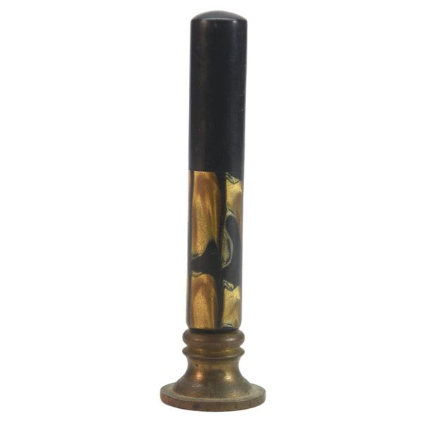 Antique Black And Golden Bronze Lacquer Seal Seal | Vinterior