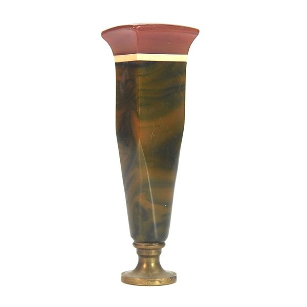 Old Brown Bakelite Seal With Initial Pg | Vinterior