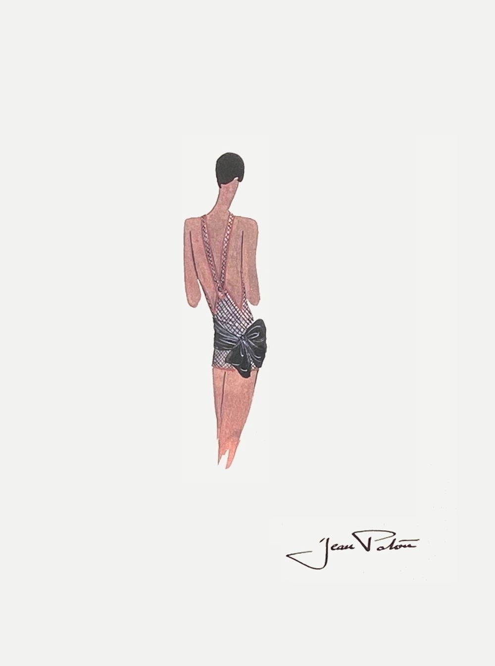 Jean Patou Dessin De Mode IV, 1990s Poster 28x38cm | Vinterior