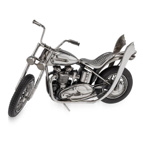 20th Century Italian Solid Silver Model Of A Harley Davidson Motorcycle ...