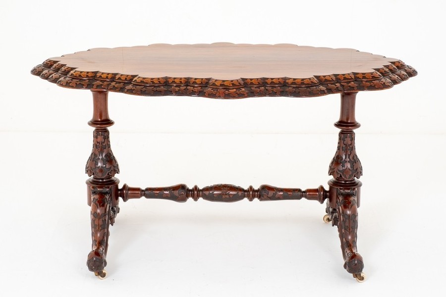 Irish Centre Table Antique Rosewood Circa 1860 | Vinterior