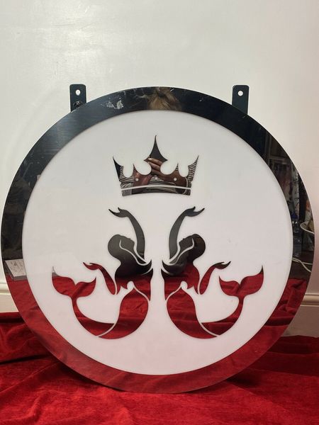 Chromium Hanging Cylindrical Shop Sign In The Manner Of Rolex Oyster ...