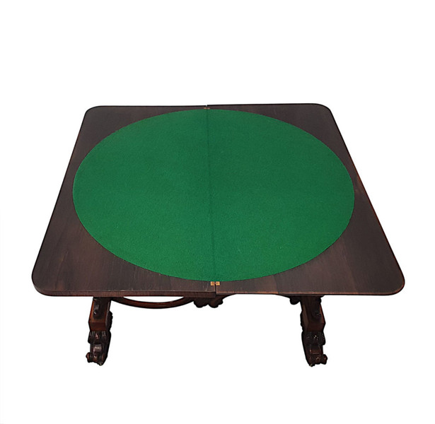 A Rare And Unusual Early 19th Century Turn Over Leaf Card Table | Vinterior