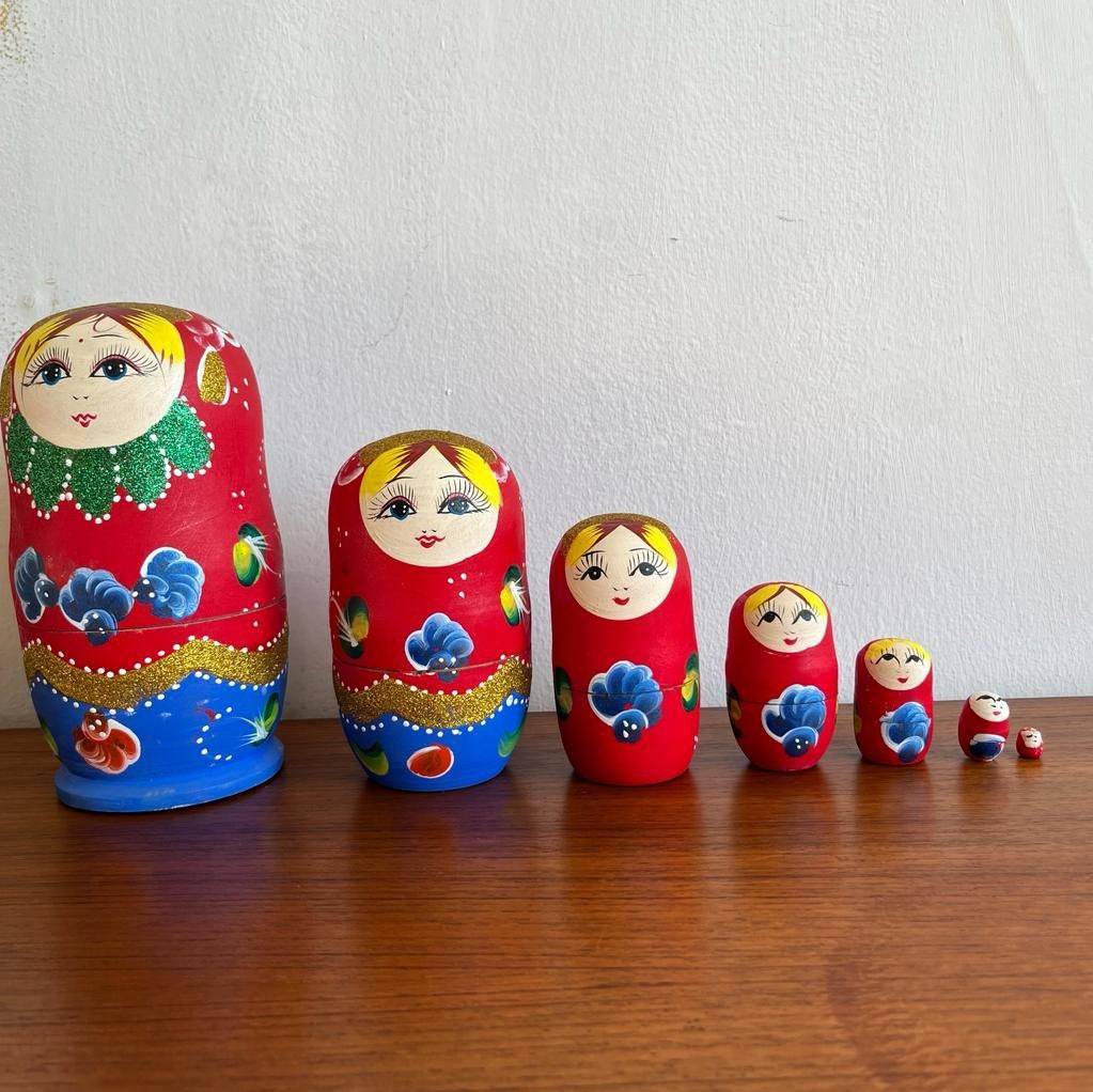 Vintage matryoshka dolls store