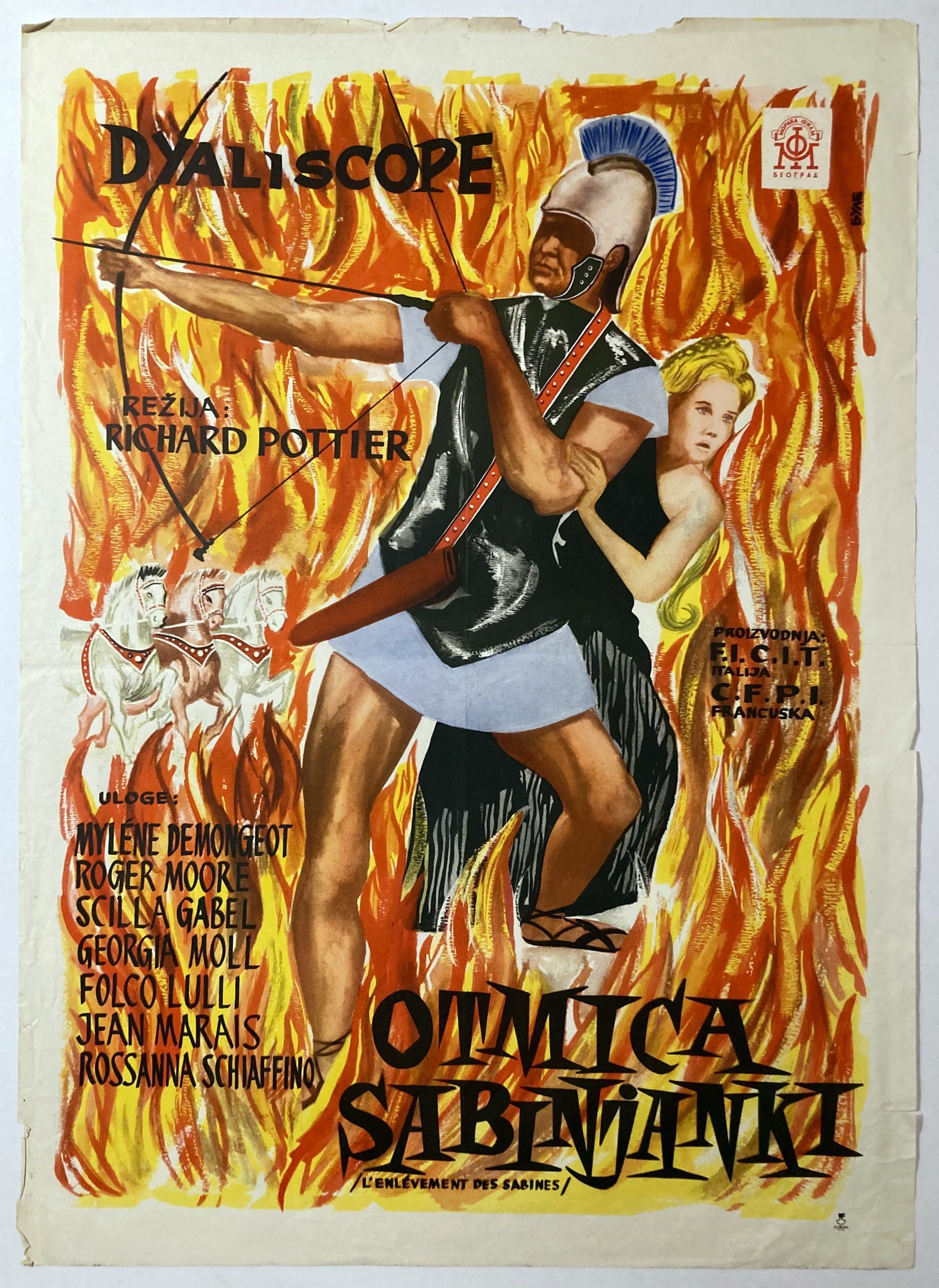 Original Movie Poster Il Ratto Delle Sabine Richard Pottier Roger Moore ...