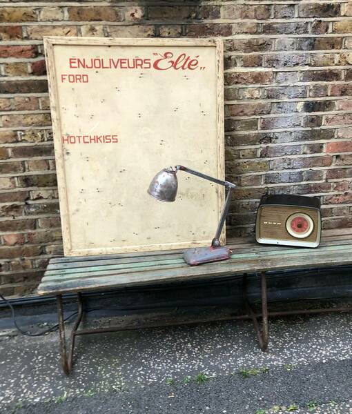 Vintage 1950s French Advertising Board Ford / Hotchkiss | Vinterior