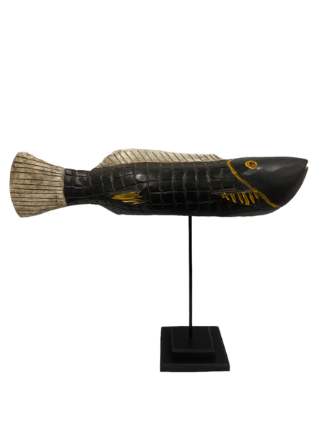 Mail Puppet Fish Black, African | Vinterior