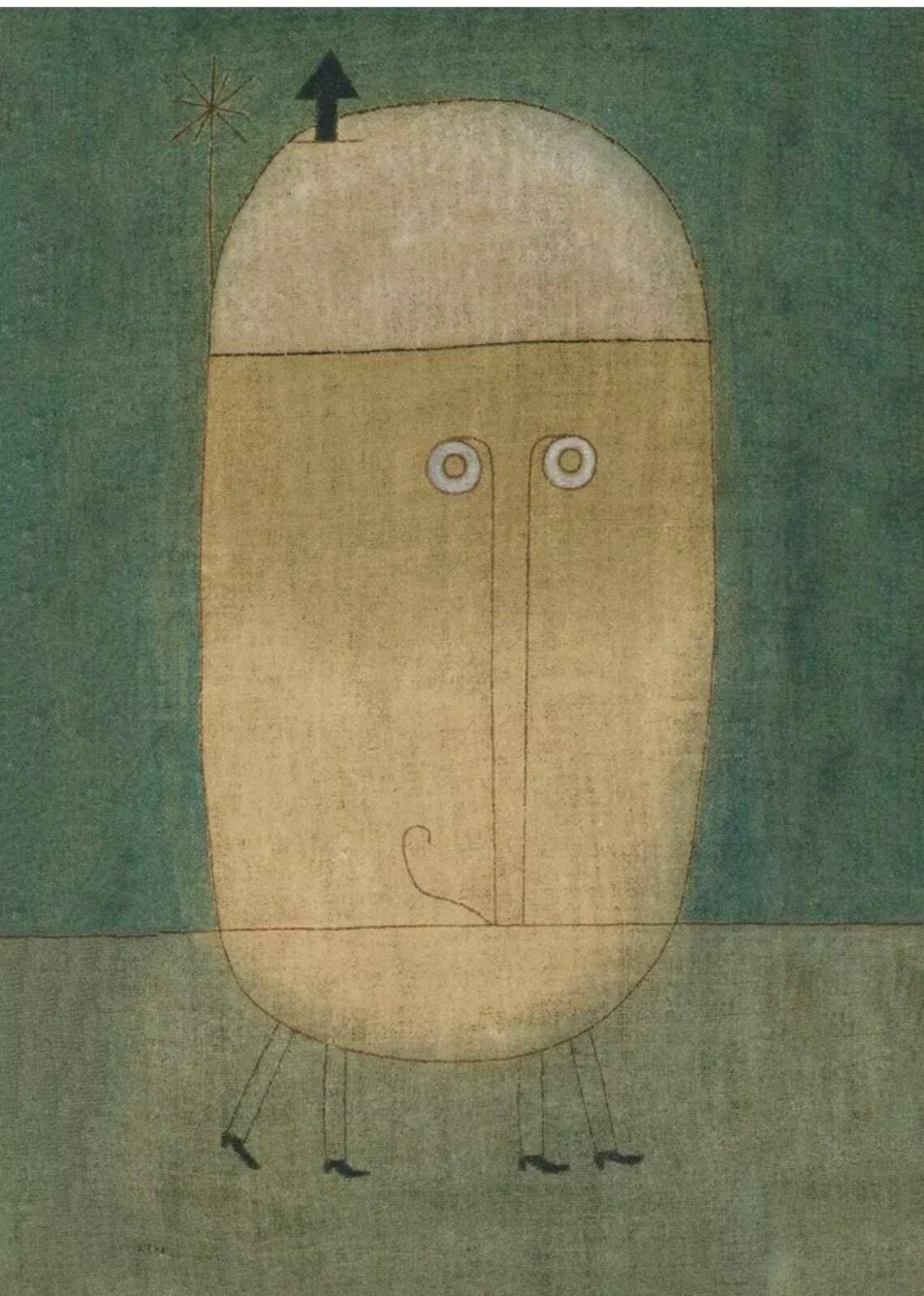 Mask Of Fear Paul Klee Surrealism Bauhaus Poster 1932 | Vinterior